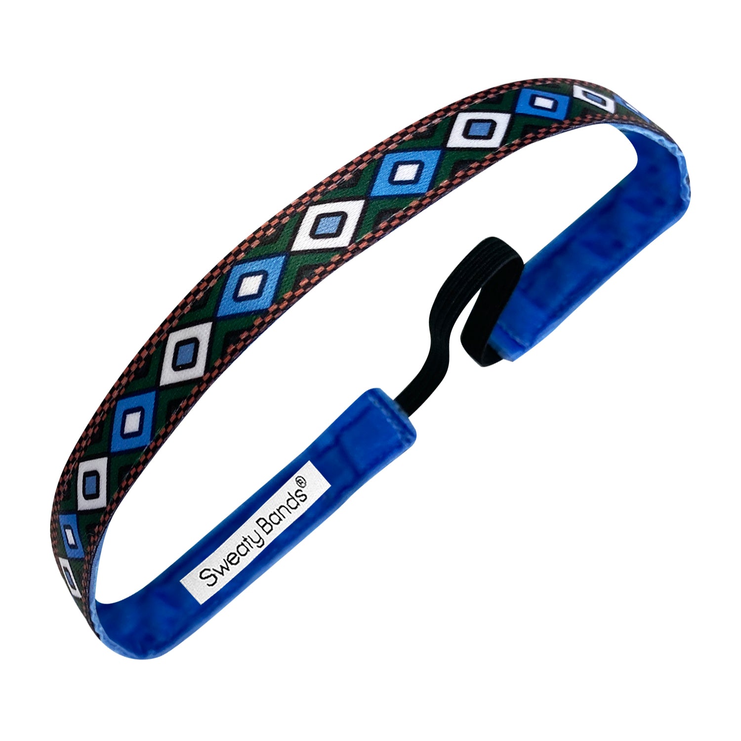 Sweaty Bands Argyle | Velvet Lined No Slip Grip Athletic Headbands