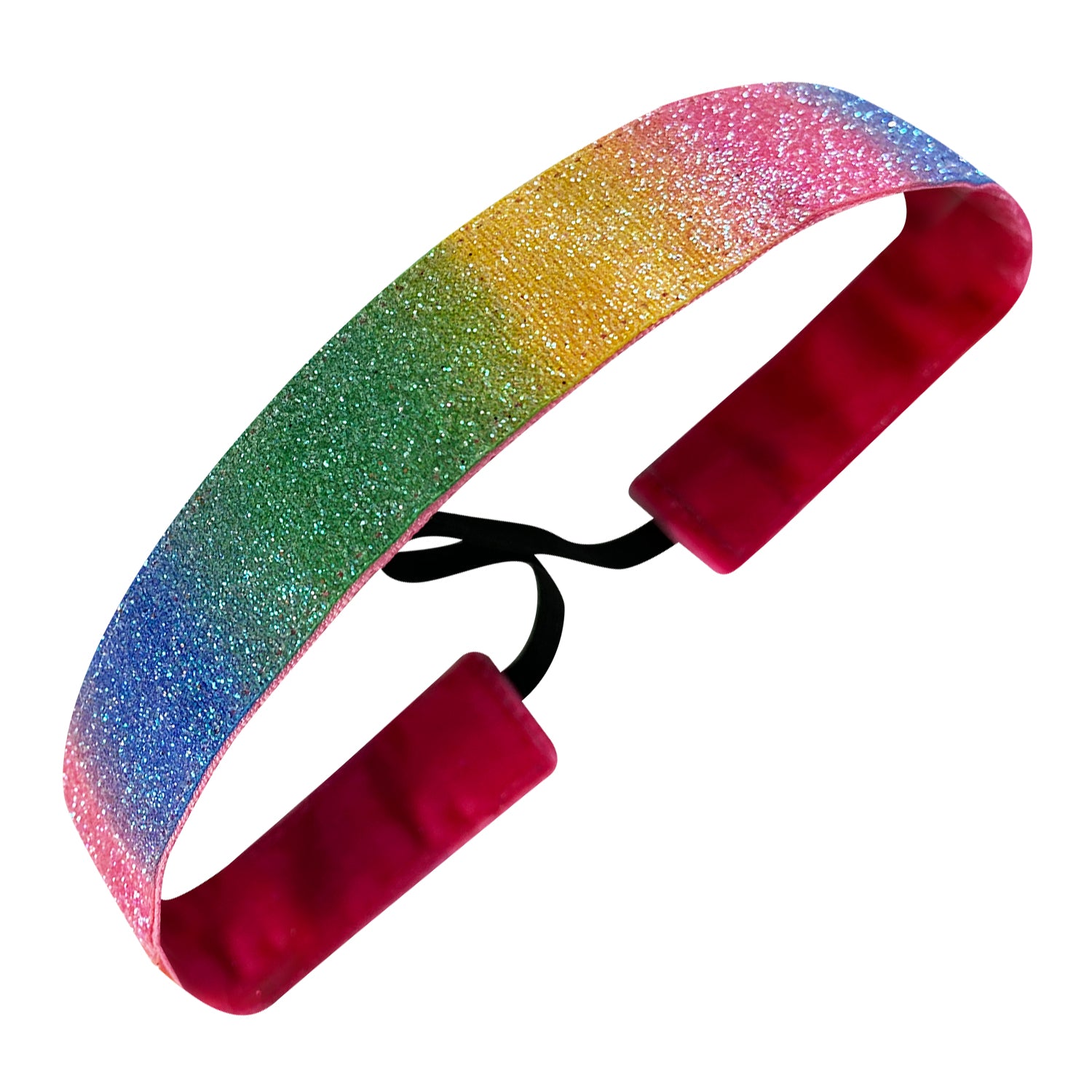 Pastel Rainbow Shimmer Headband | No Slip Velvet Lined Performance ...