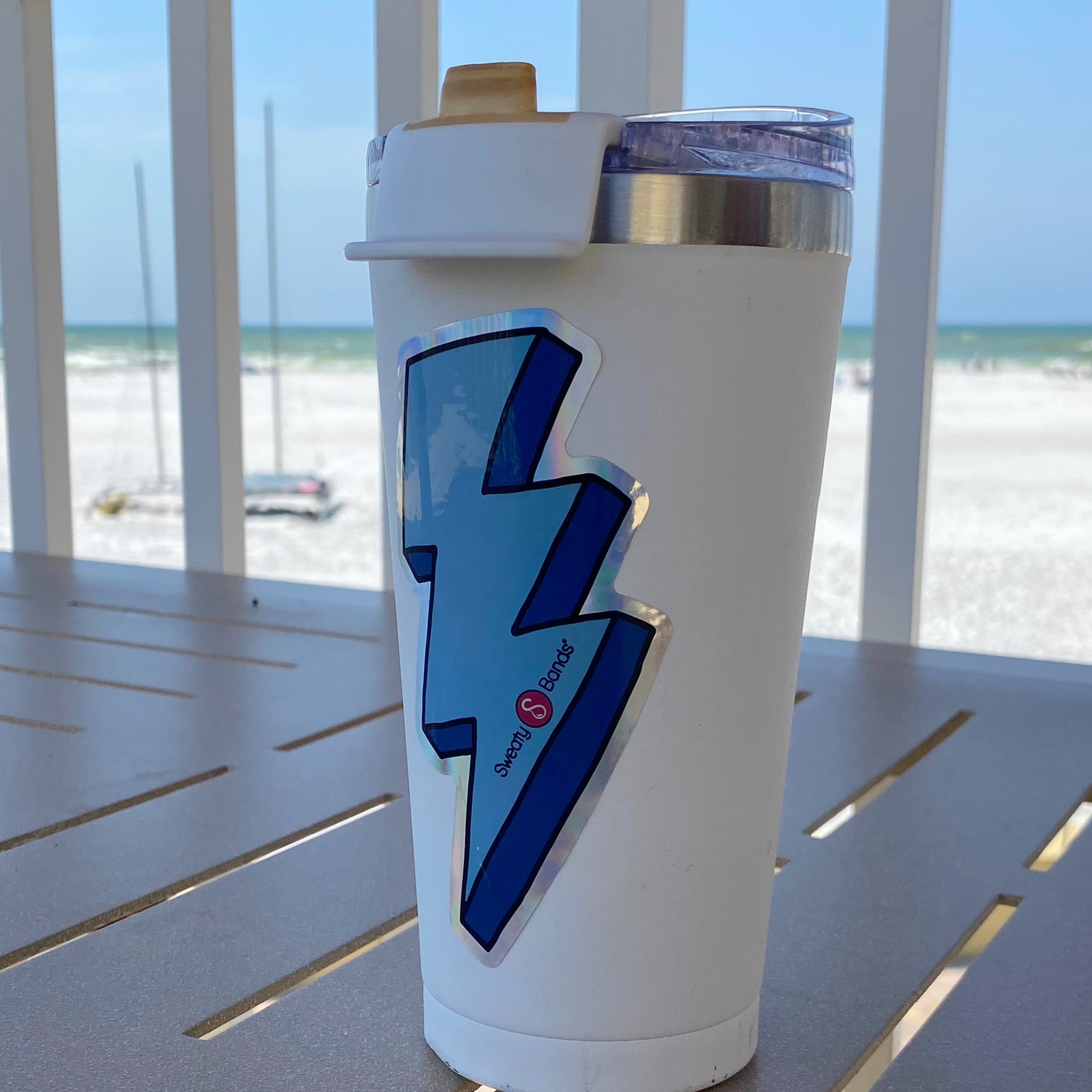 Sweaty Bands Stickers | Sweaty Lightning Bolt