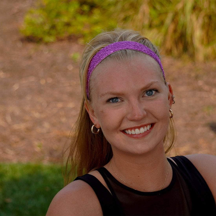 Viva Diva 1 inch Red | Sparkle Non Slip Headbands – Sweaty Bands