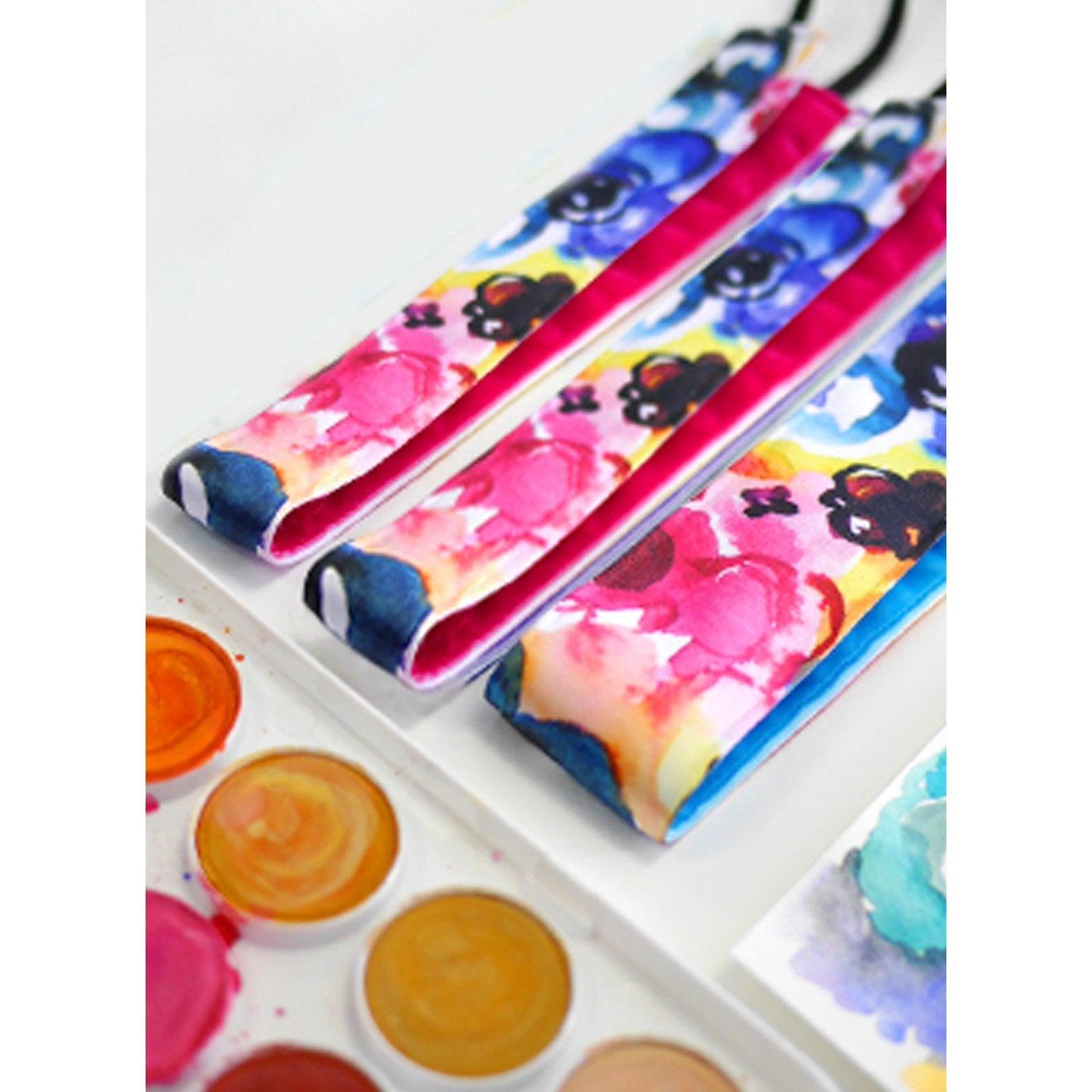 Bloomerang Multi | Floral Non Slip Velvet Lined Headband – Sweaty Bands