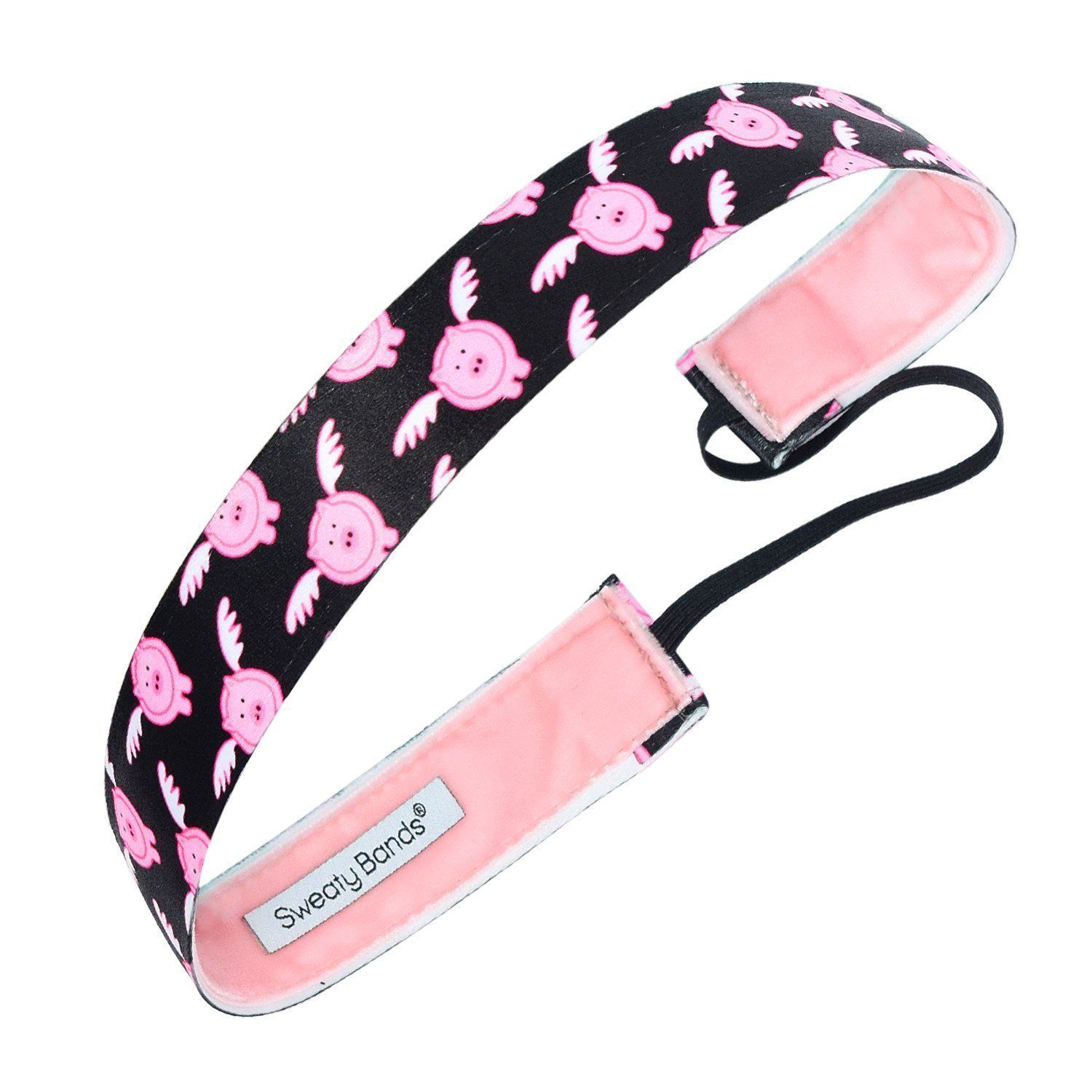 When Pigs Fly Pig Headband | No Slip Exercise Sweaty Bands Headband
